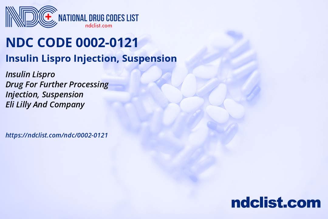 NDC 0002-0121 Insulin Lispro Injection, Suspension
