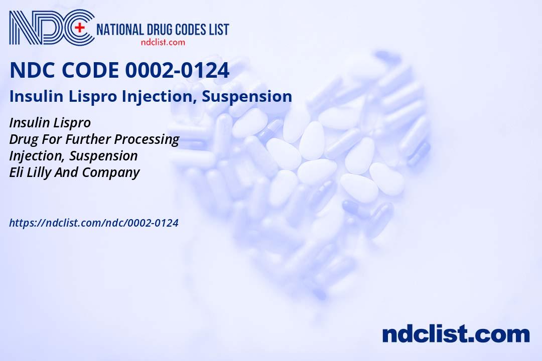 NDC 0002-0124 Insulin Lispro Injection, Suspension