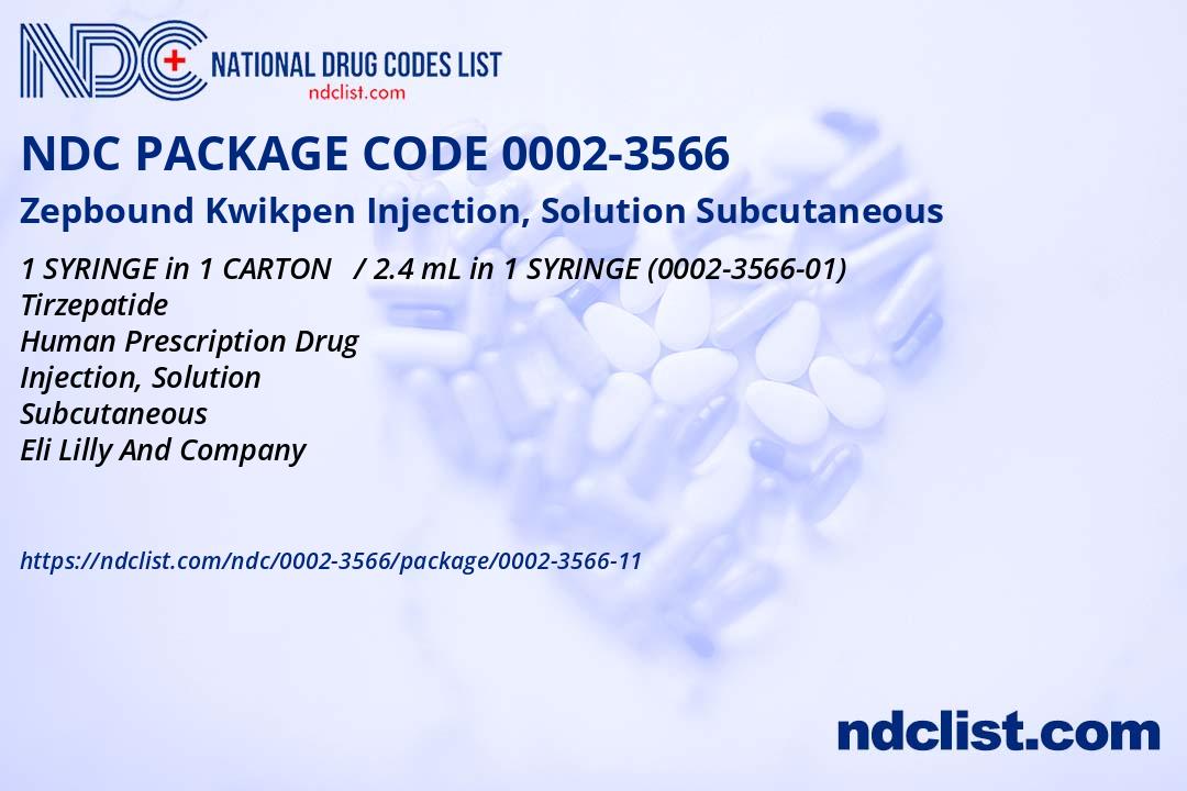Zepbound Injection, Solution- NDC0002-3566-11