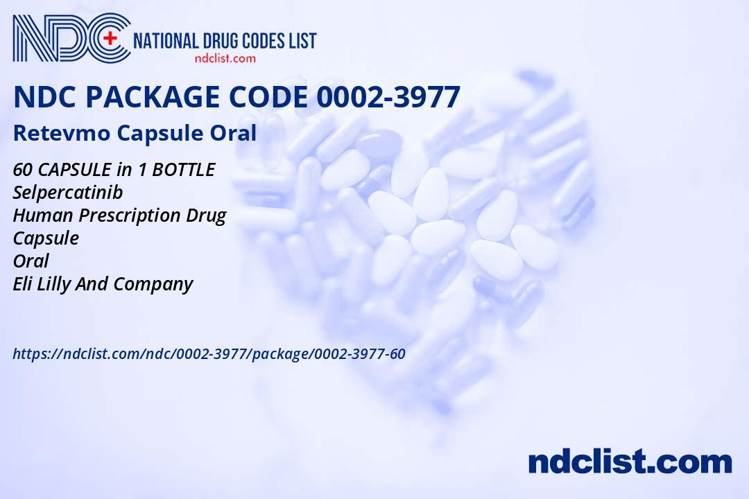 NDC Package 0002-3977-60 Retevmo Capsule Oral