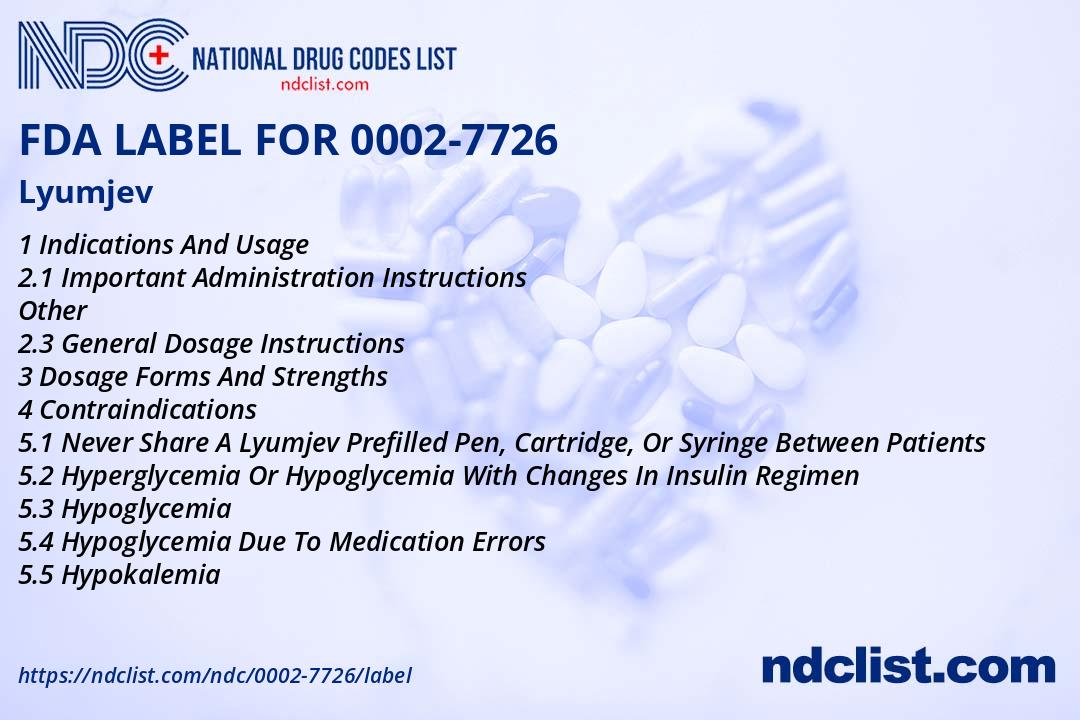 FDA Label for Lyumjev Injection, Solution Subcutaneous - Indications ...