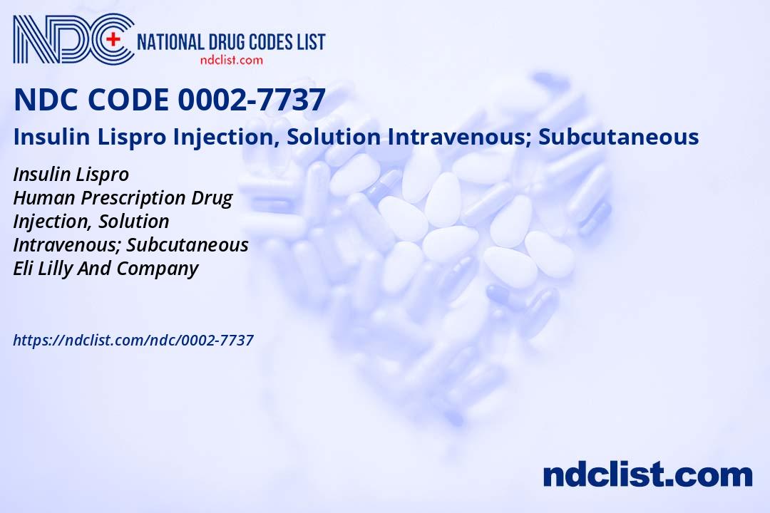 Insulin Lispro Injection, Solution NDC 0002-7737