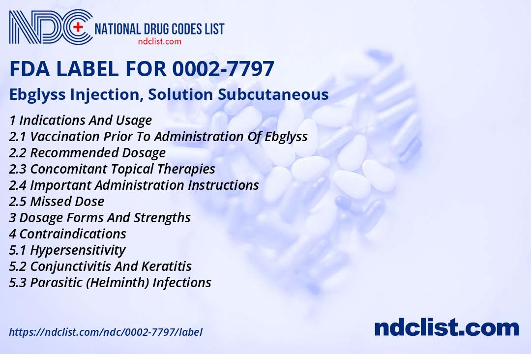 FDA Label for Ebglyss Injection, Solution Subcutaneous - Indications ...