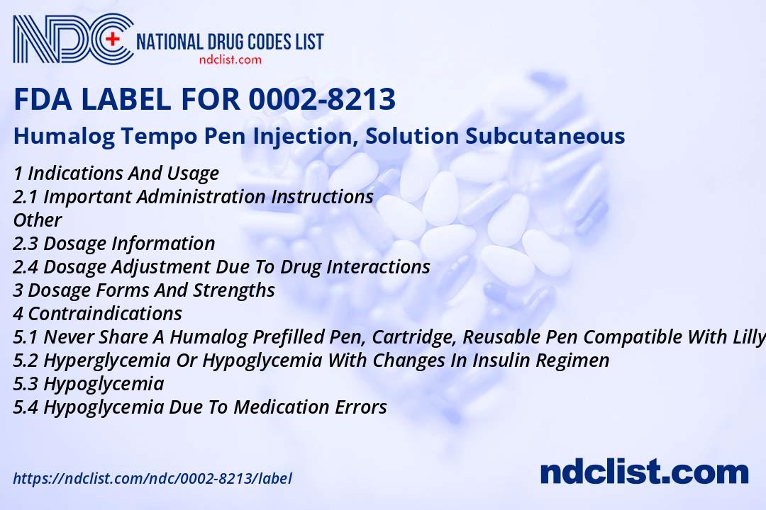 FDA Label for Humalog Tempo Pen Injection, Solution Subcutaneous ...