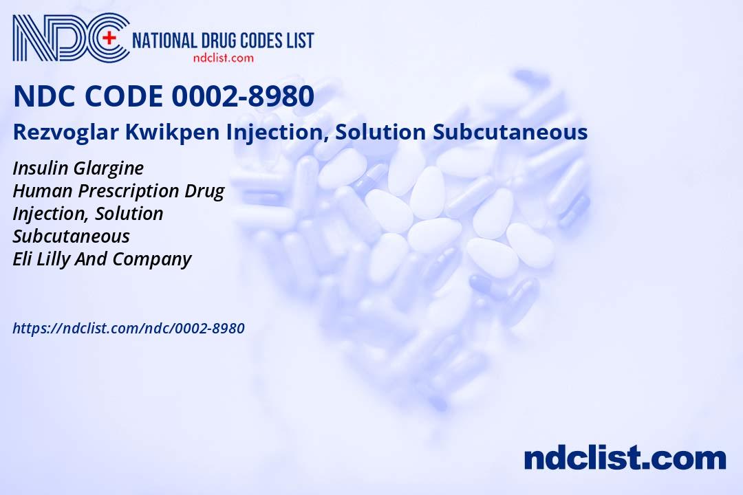 NDC 0002-8980 Rezvoglar Kwikpen Injection, Solution Subcutaneous