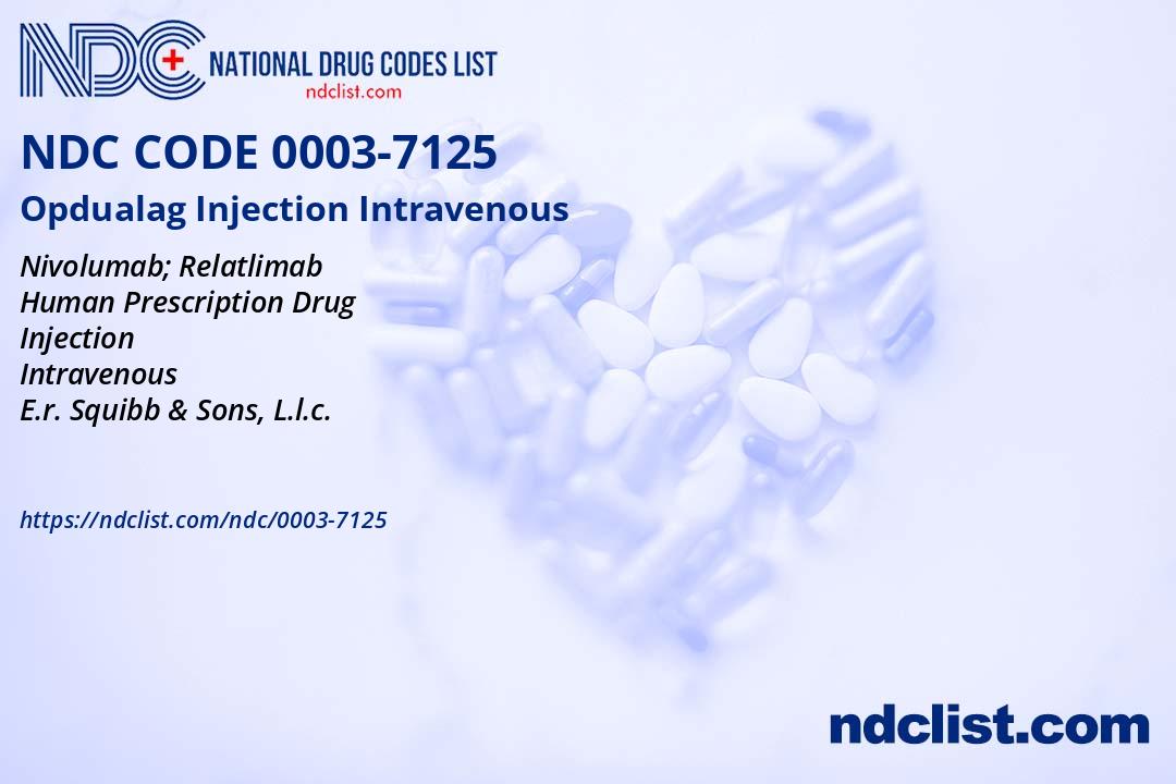 NDC 0003-7125 Opdualag Injection Intravenous