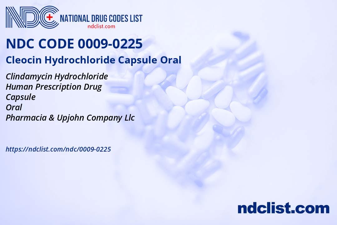 Cleocin Hydrochloride Capsule- NDC0009-0225