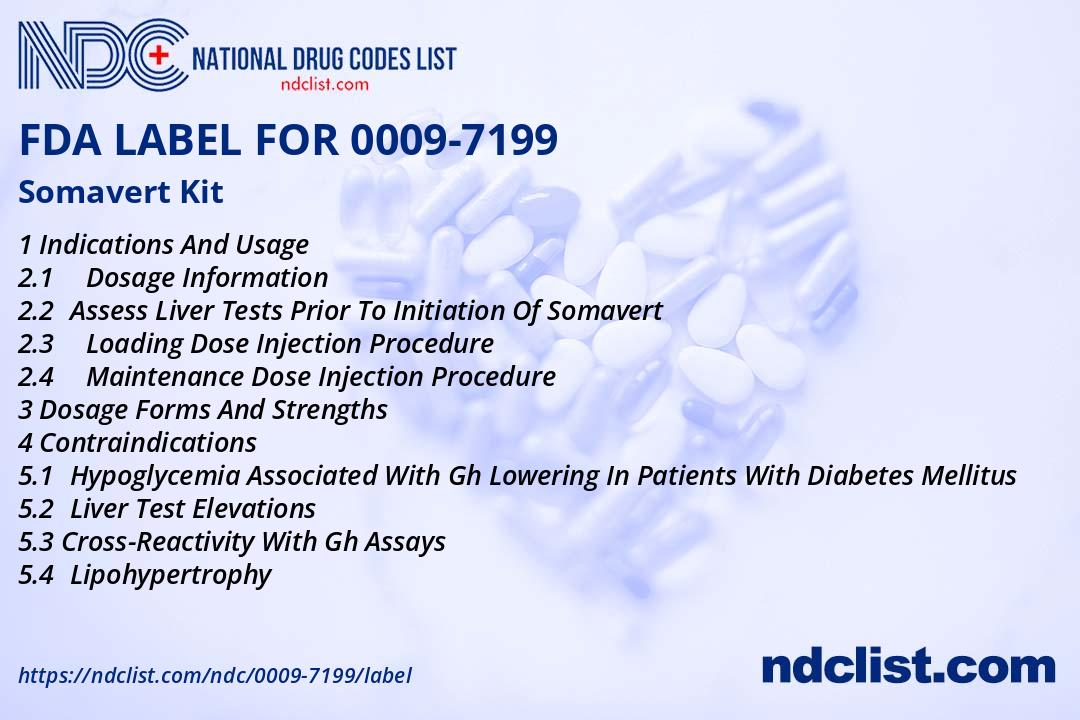 FDA Label for Somavert Kit - Indications, Usage & Precautions