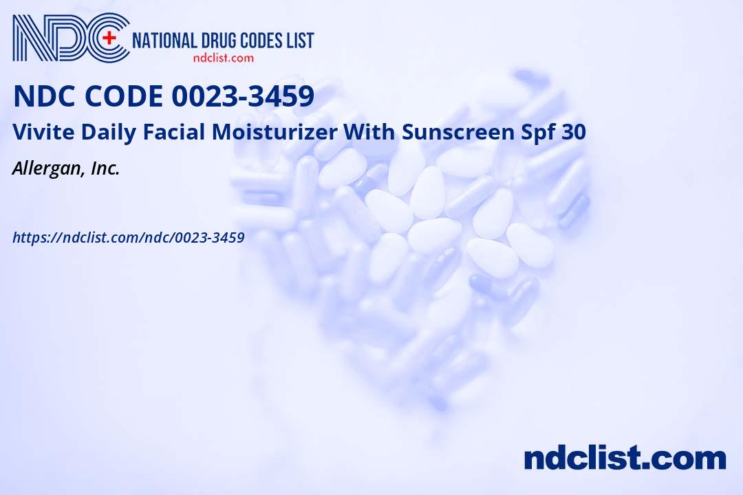 Vivite Daily Facial Moisturizer With Sunsc NDC 0023-3459