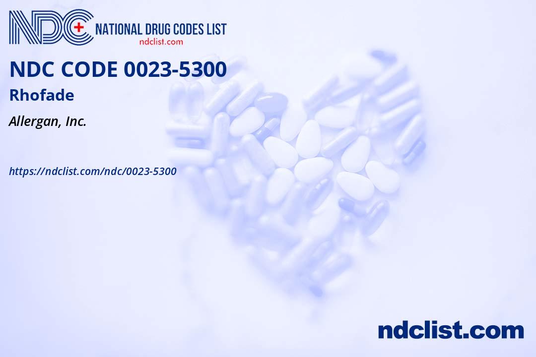 Rhofade NDC 0023-5300
