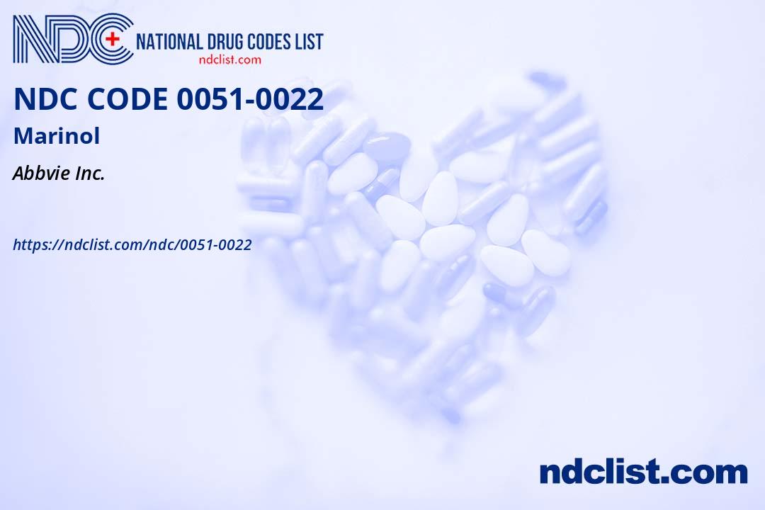 NDC 0051-0022 Marinol