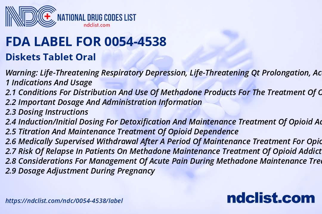 FDA Label for Diskets Tablet Oral - Indications, Usage & Precautions