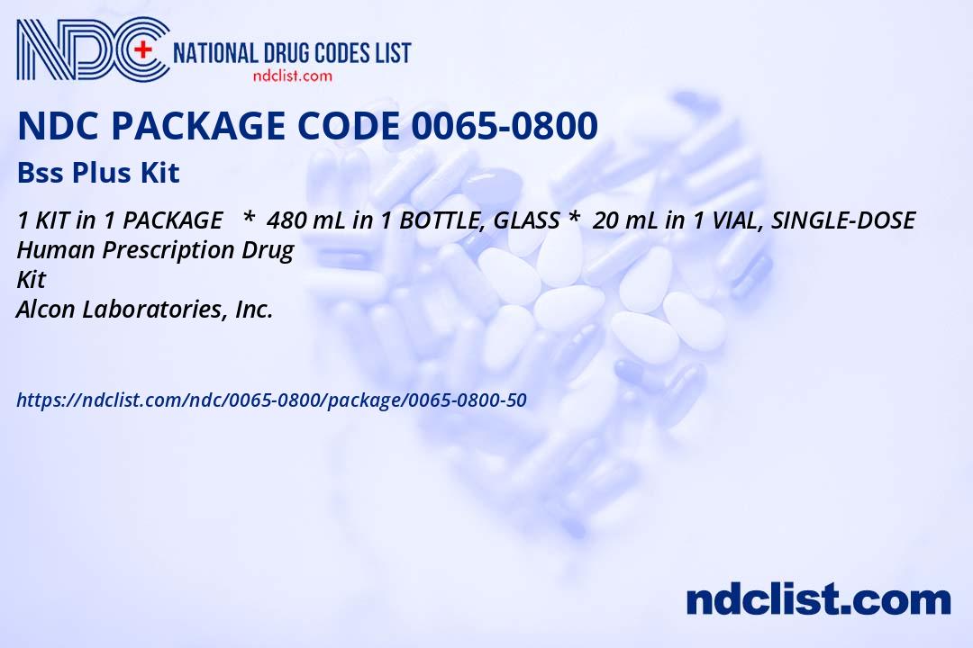 Bss Plus Kit- NDC0065-0800-50