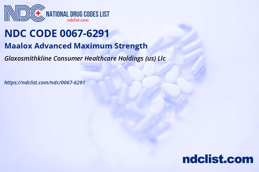 NDC 0067-6291 Maalox Advanced Maximum Strength