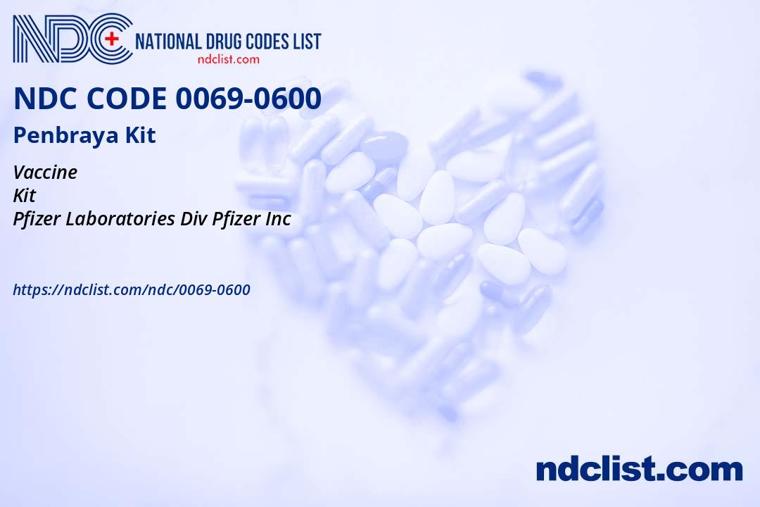 NDC 0069-0600 Penbraya Kit