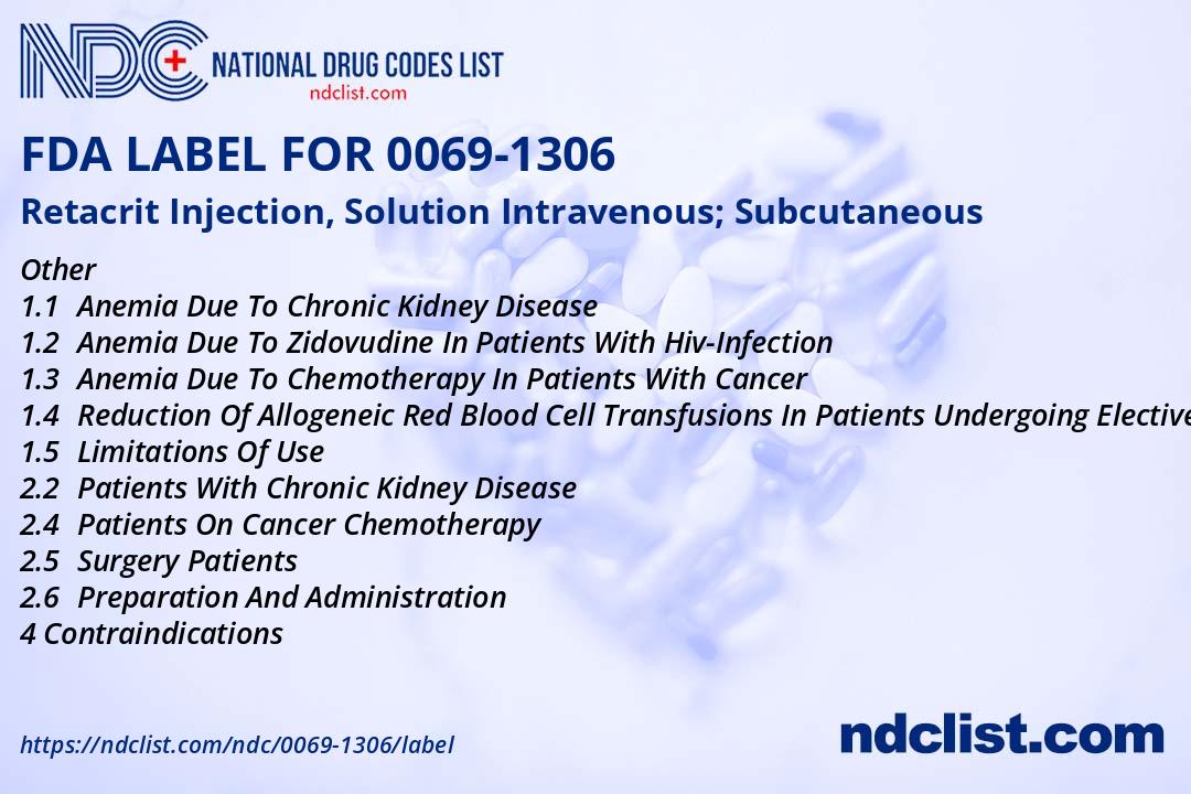 FDA Label for Retacrit Injection, Solution Intravenous; Subcutaneous ...