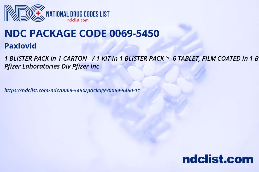 Paxlovid Kit- NDC0069-5450-11