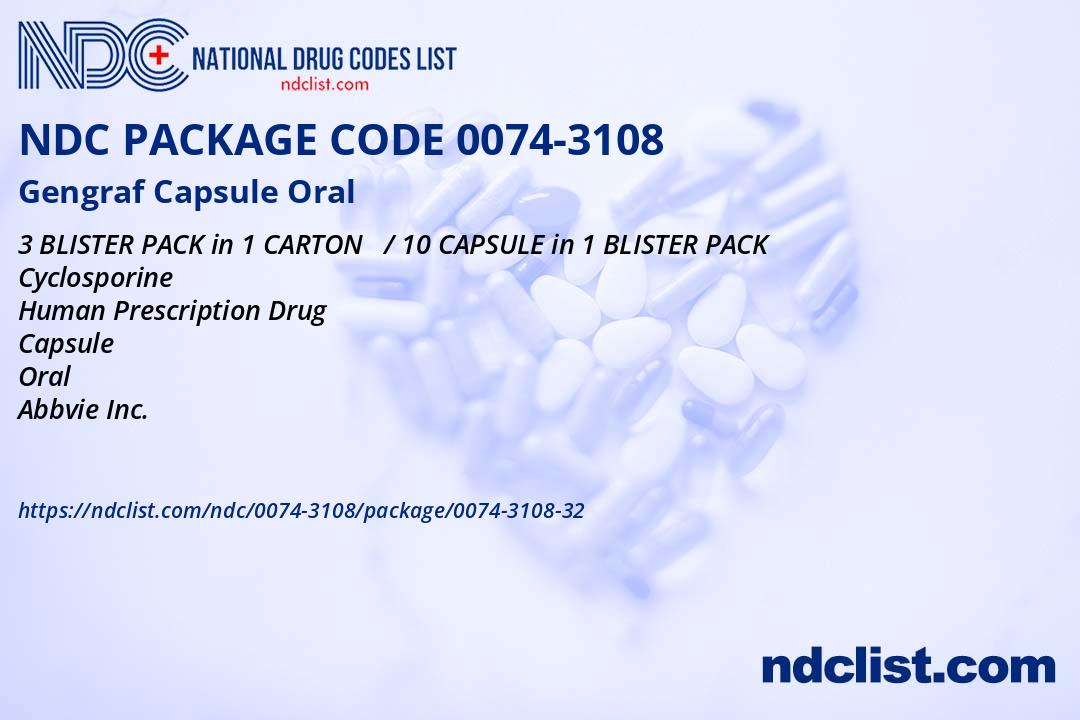 Gengraf Capsule- NDC0074-3108-32