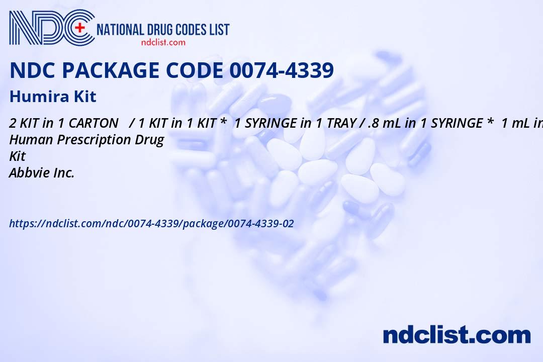 NDC Package 0074-4339-02 Humira Kit