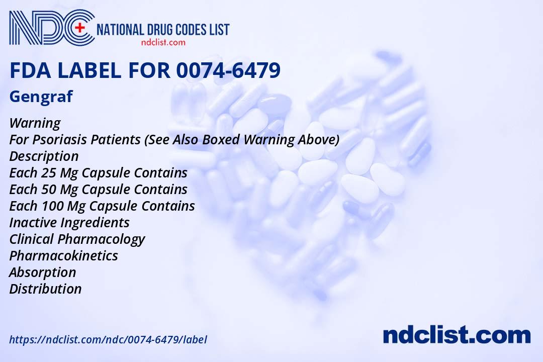 FDA Label for Gengraf - Indications, Usage & Precautions