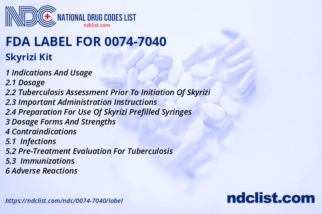 Skyrizi Kit FDA Label - NDC 0074-7040