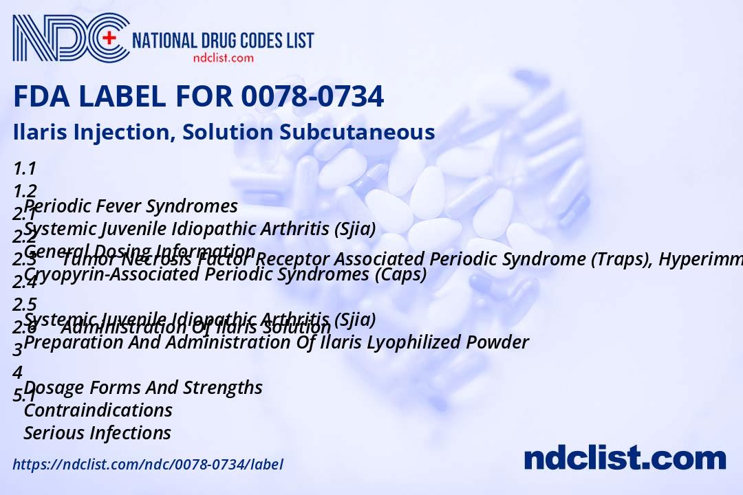 FDA Label for Ilaris Injection, Solution Subcutaneous - Indications ...