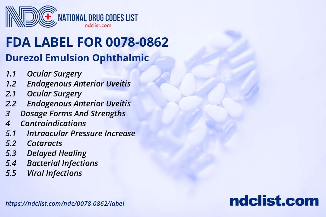 FDA Label for Durezol Emulsion Ophthalmic - Indications, Usage ...
