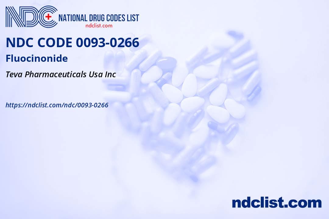 NDC 0093-0266 Fluocinonide