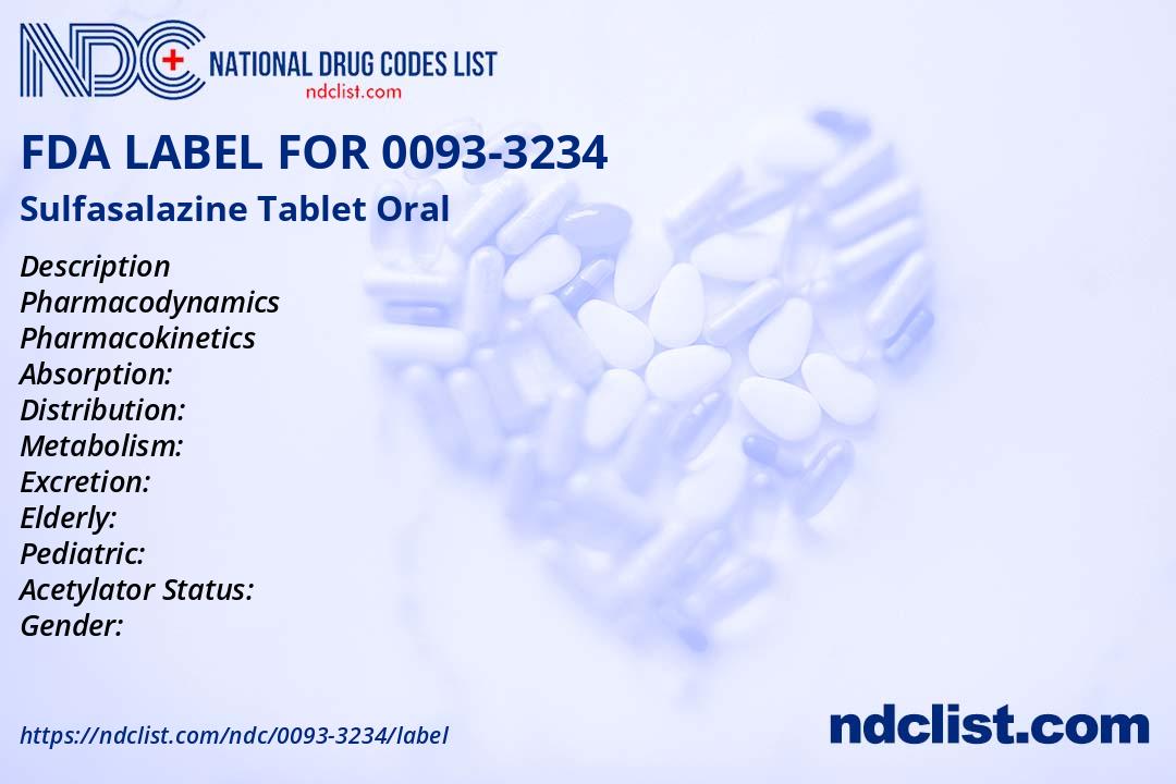 FDA Label for Sulfasalazine Tablet Oral - Indications, Usage & Precautions