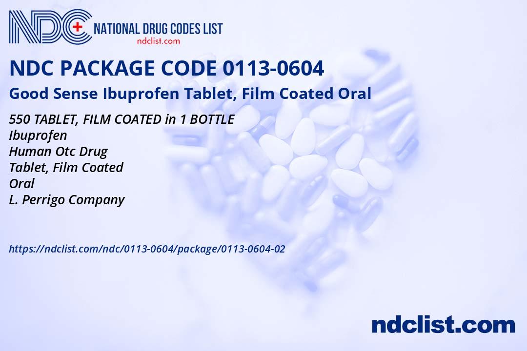 NDC Package 0113-0604-02 Good Sense Ibuprofen Tablet, Film Coated Oral