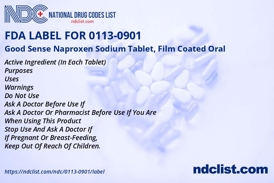 FDA Label for Good Sense Naproxen Sodium Tablet, Film Coated Oral ...