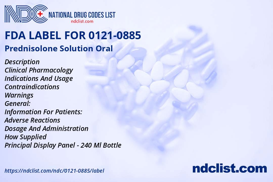 FDA Label for Prednisolone Solution Oral - Indications, Usage & Precautions