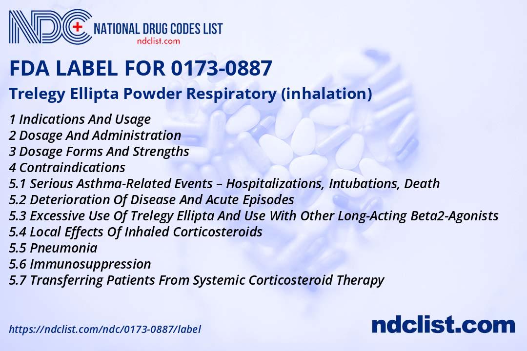 FDA Label for Trelegy Ellipta Powder Respiratory (inhalation ...