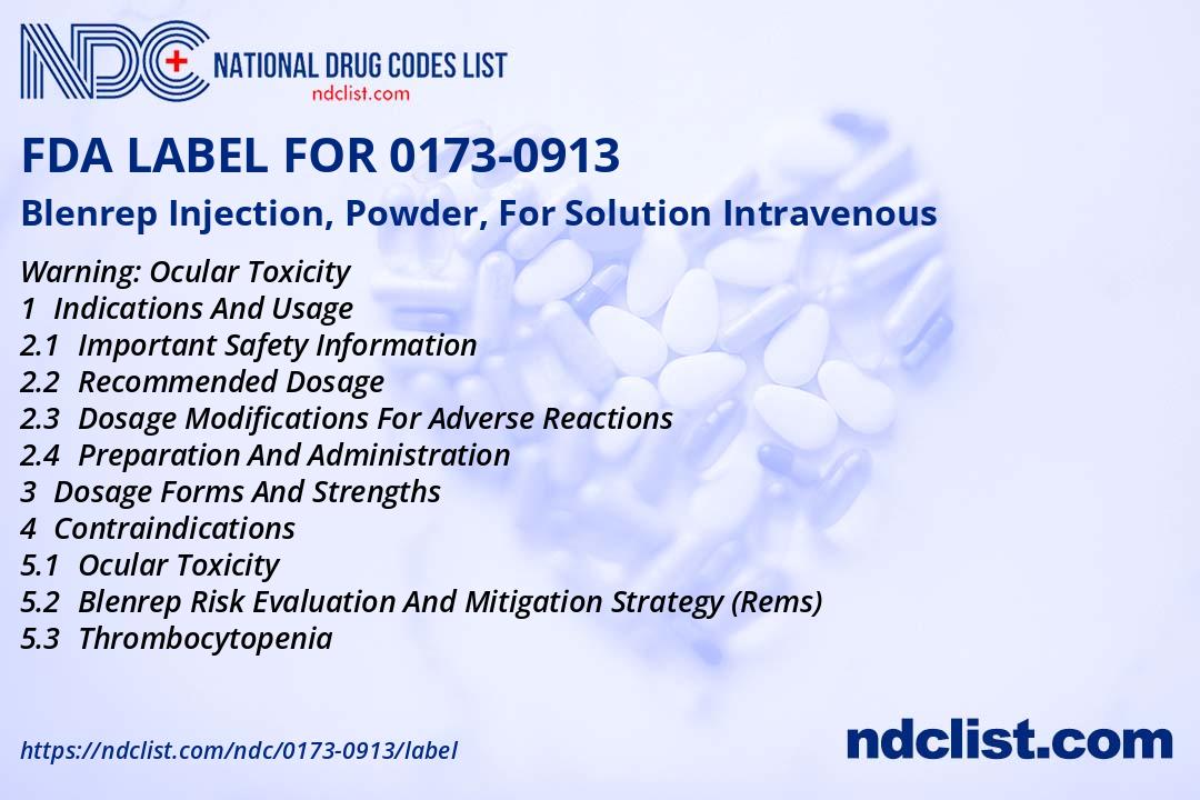 Blenrep- FDA Label NDC0173-0913