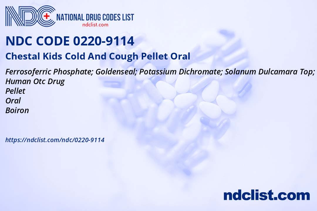 Chestal Kids Cold And Cough Pellet- NDC0220-9114