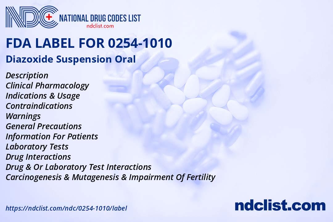 FDA Label for Diazoxide Suspension Oral - Indications, Usage & Precautions
