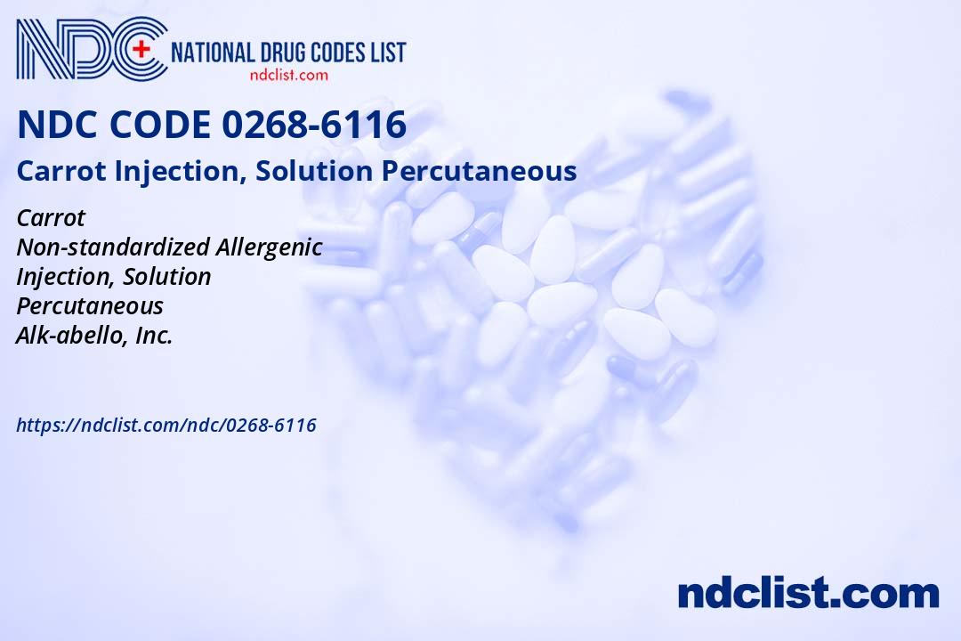 Carrot Injection, Solution NDC 0268-6116