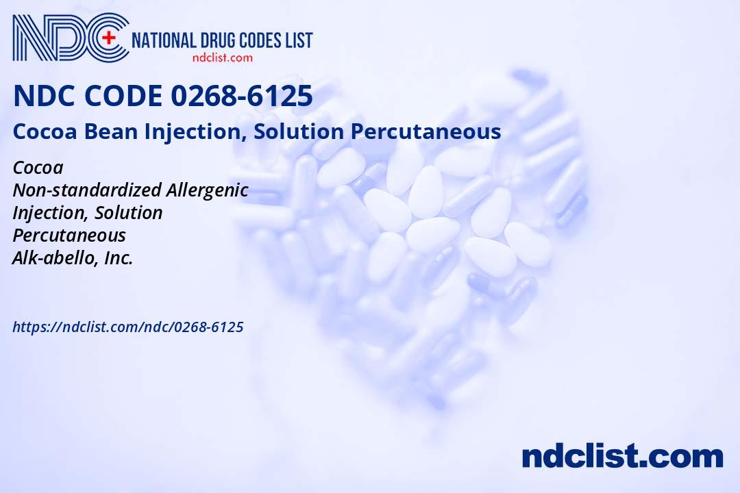 Cocoa Bean Injection, Solution- NDC0268-6125