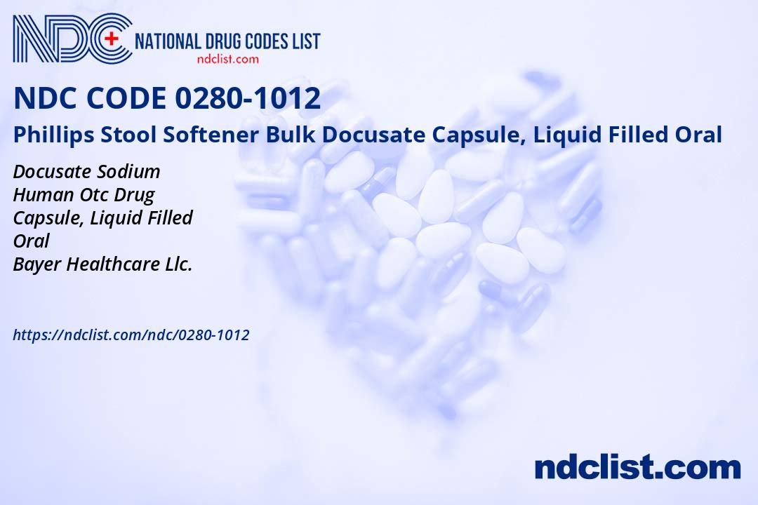 Phillips Stool Softener - NDC 0280-1012
