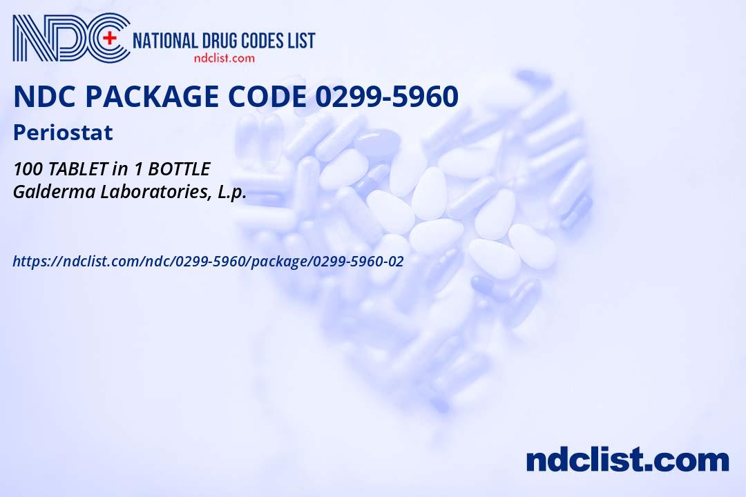 NDC Package 0299-5960-02 Periostat