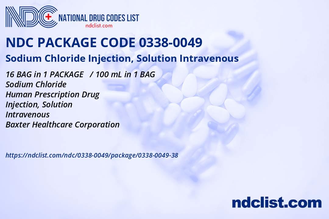 Sodium Chloride Injection, Solution NDC Package 0338-0049-38