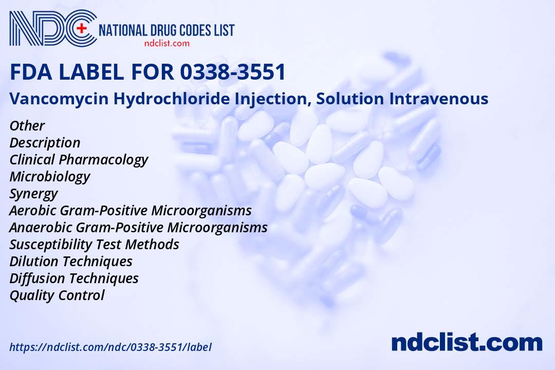 FDA Label for Vancomycin Hydrochloride Injection, Solution Intravenous ...