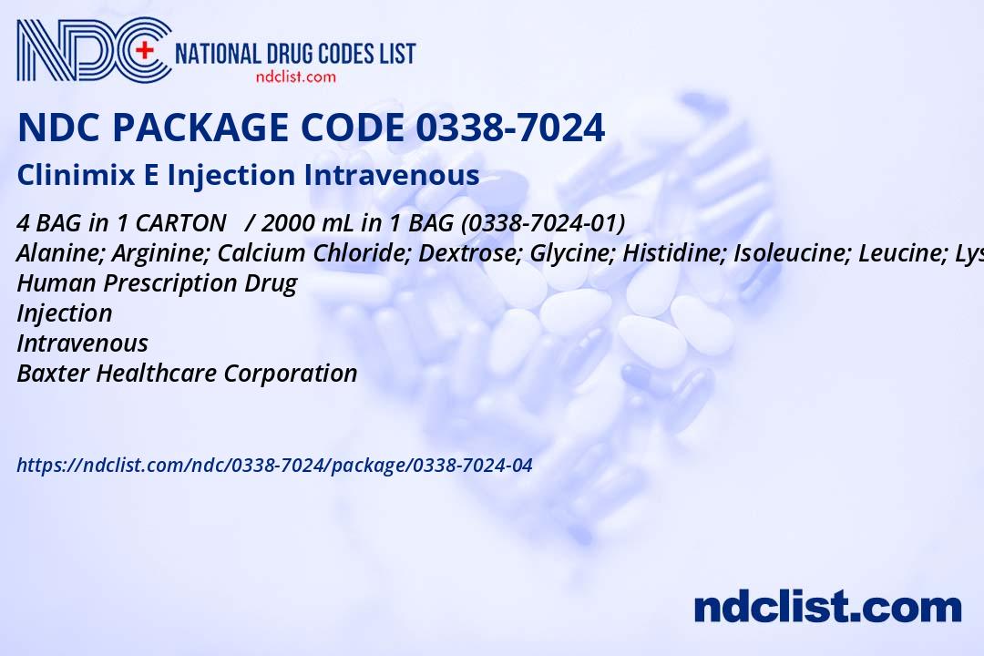 Clinimix E Injection- NDC0338-7024-04