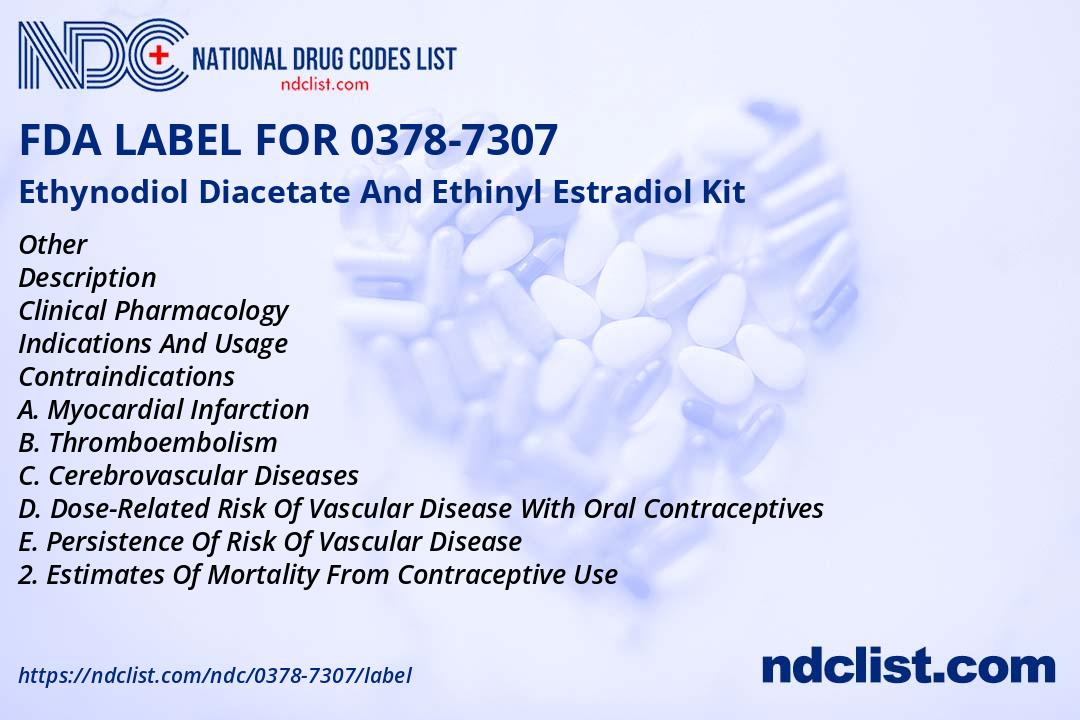 FDA Label for Ethynodiol Diacetate And Ethinyl Estradiol Kit ...