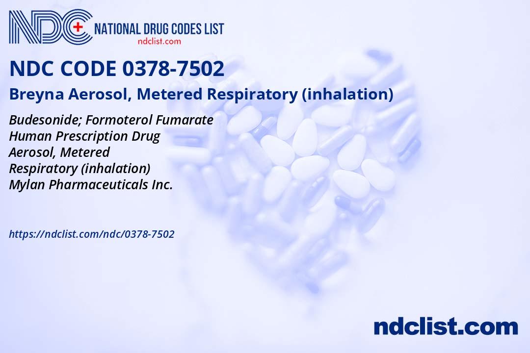 NDC 0378-7502 Breyna Aerosol, Metered Respiratory (inhalation)