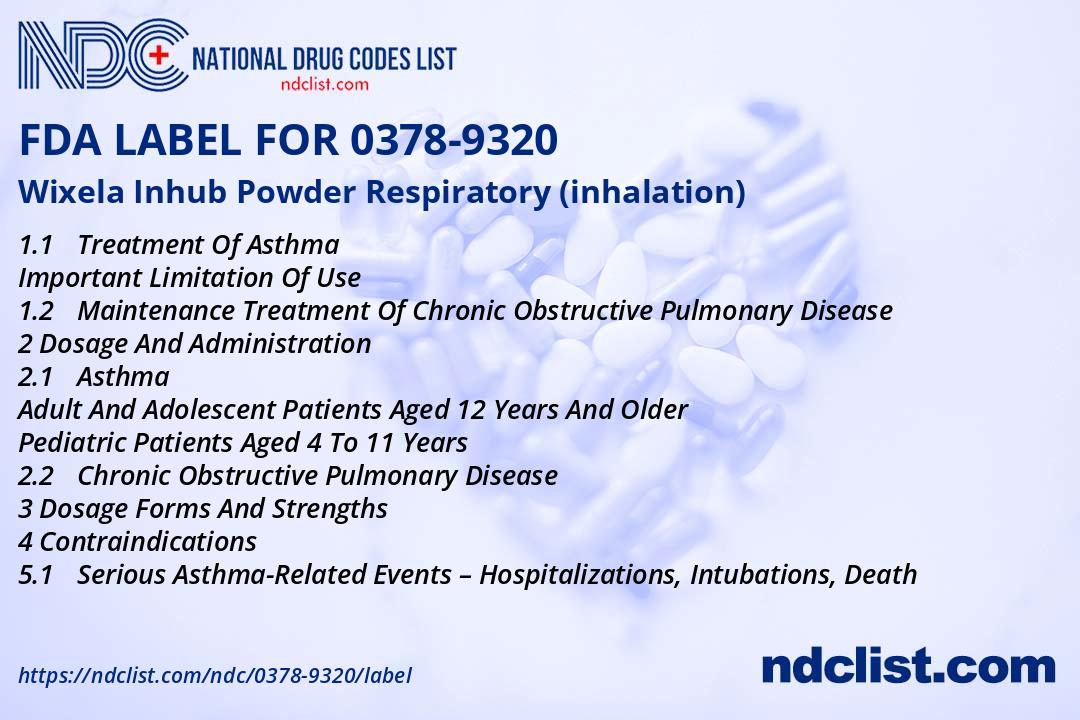 FDA Label for Wixela Inhub Powder Respiratory (inhalation ...