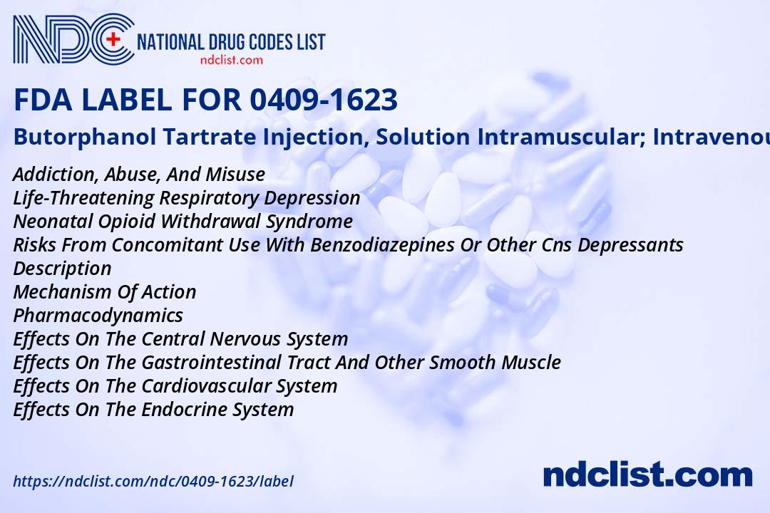 FDA Label for Butorphanol Tartrate Injection, Solution Intramuscular ...