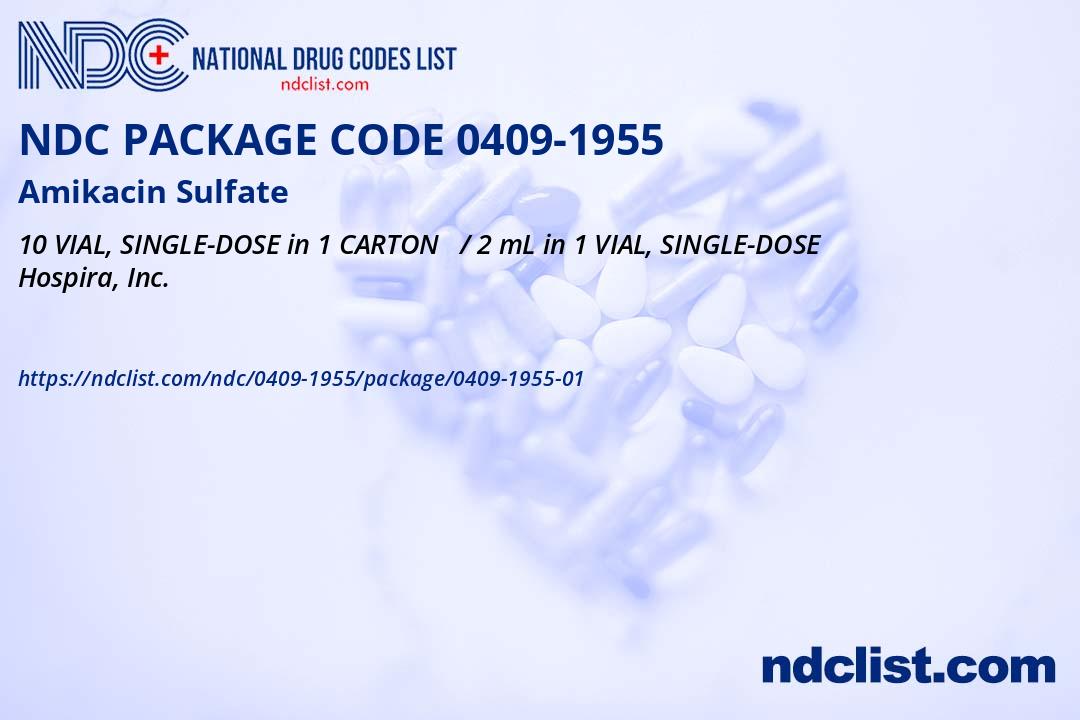 Amikacin Sulfate- NDC0409-1955-01