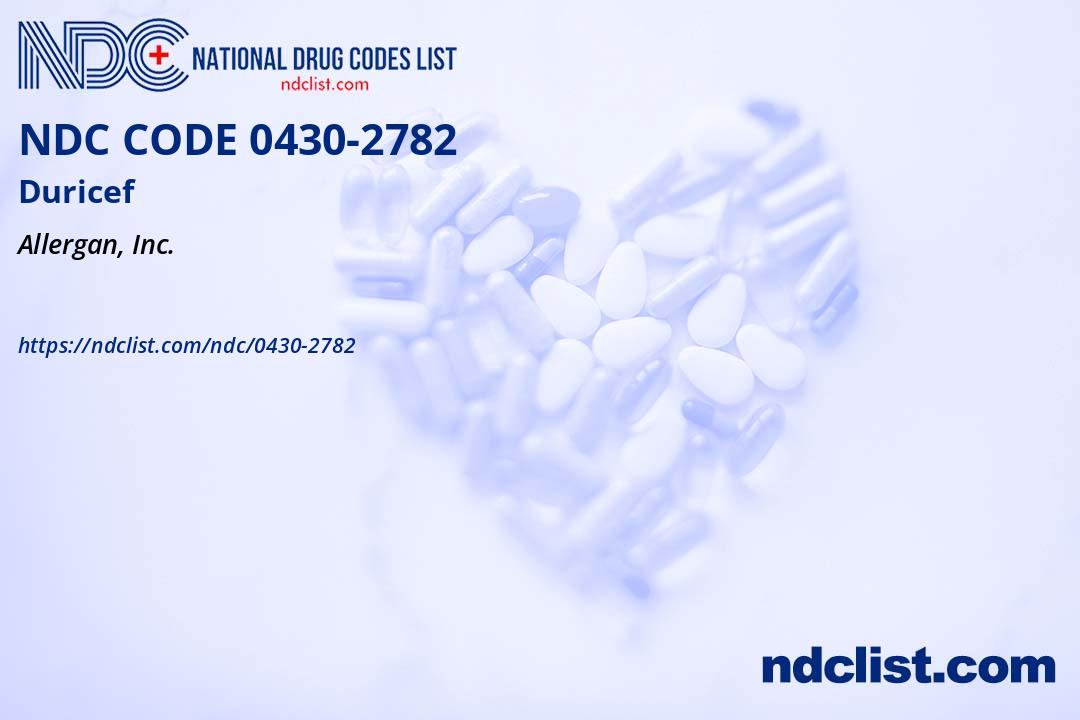 NDC 0430-2782 Duricef