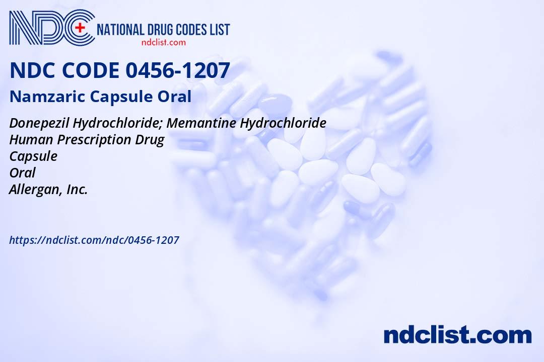 NDC 0456-1207 Namzaric Capsule Oral